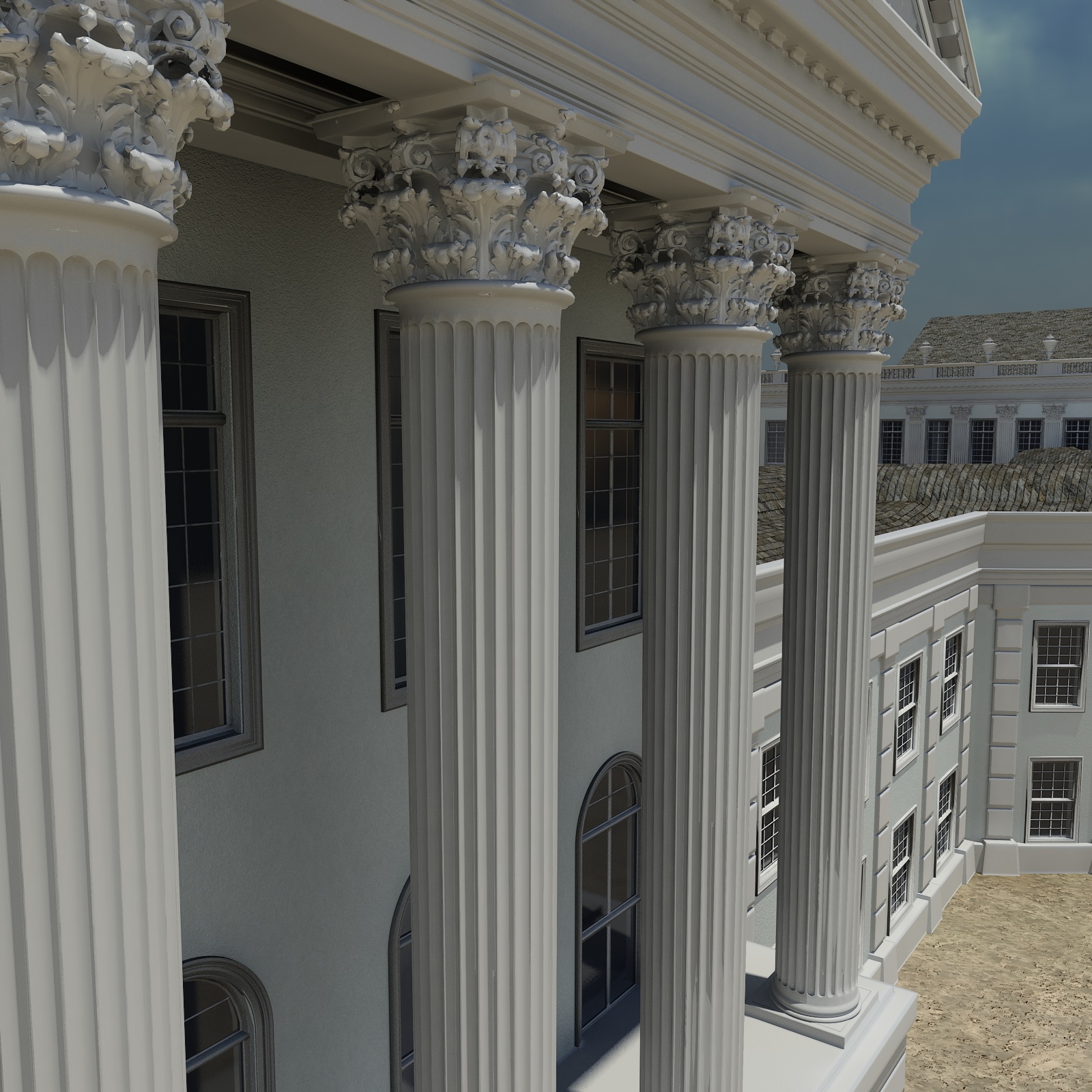 max neoclassical building palace