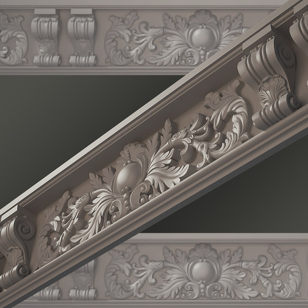 classical cornice 3d 3ds