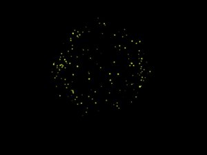 free fireworks particle flow 3d model
