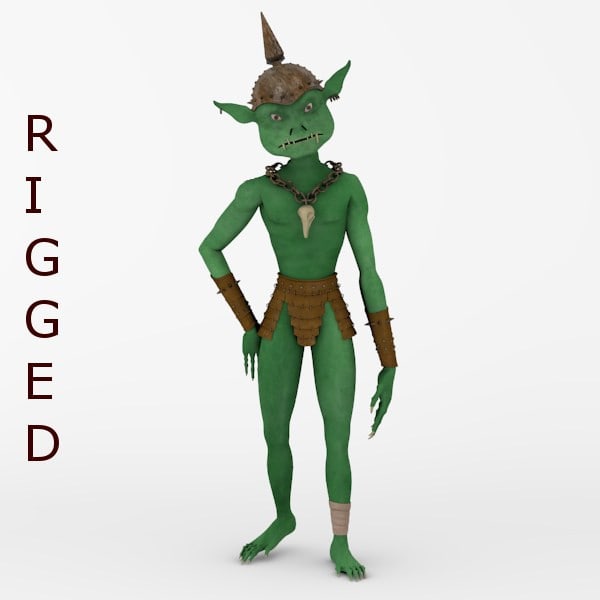3d model of goblin rig
