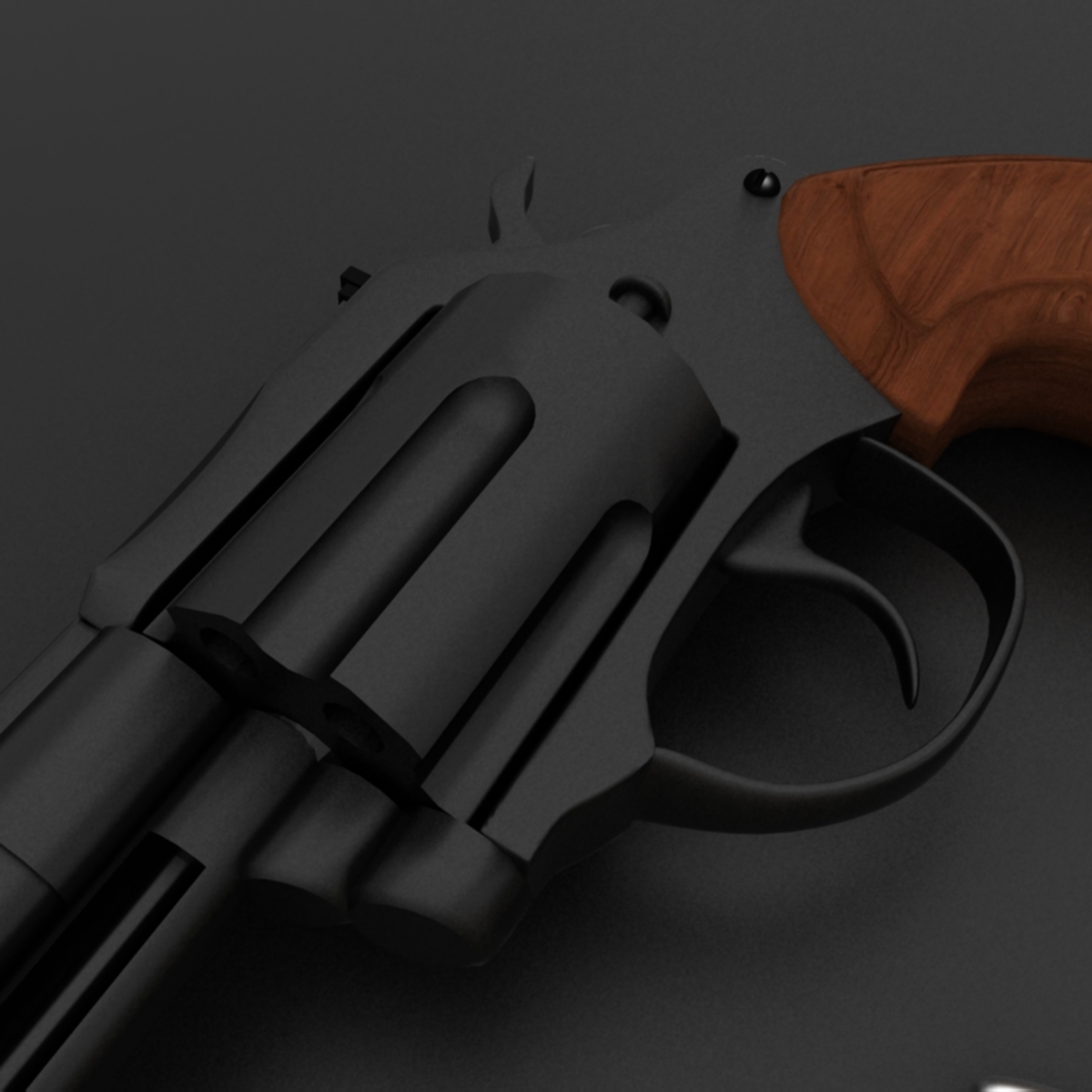 shooter revolver 3d model
