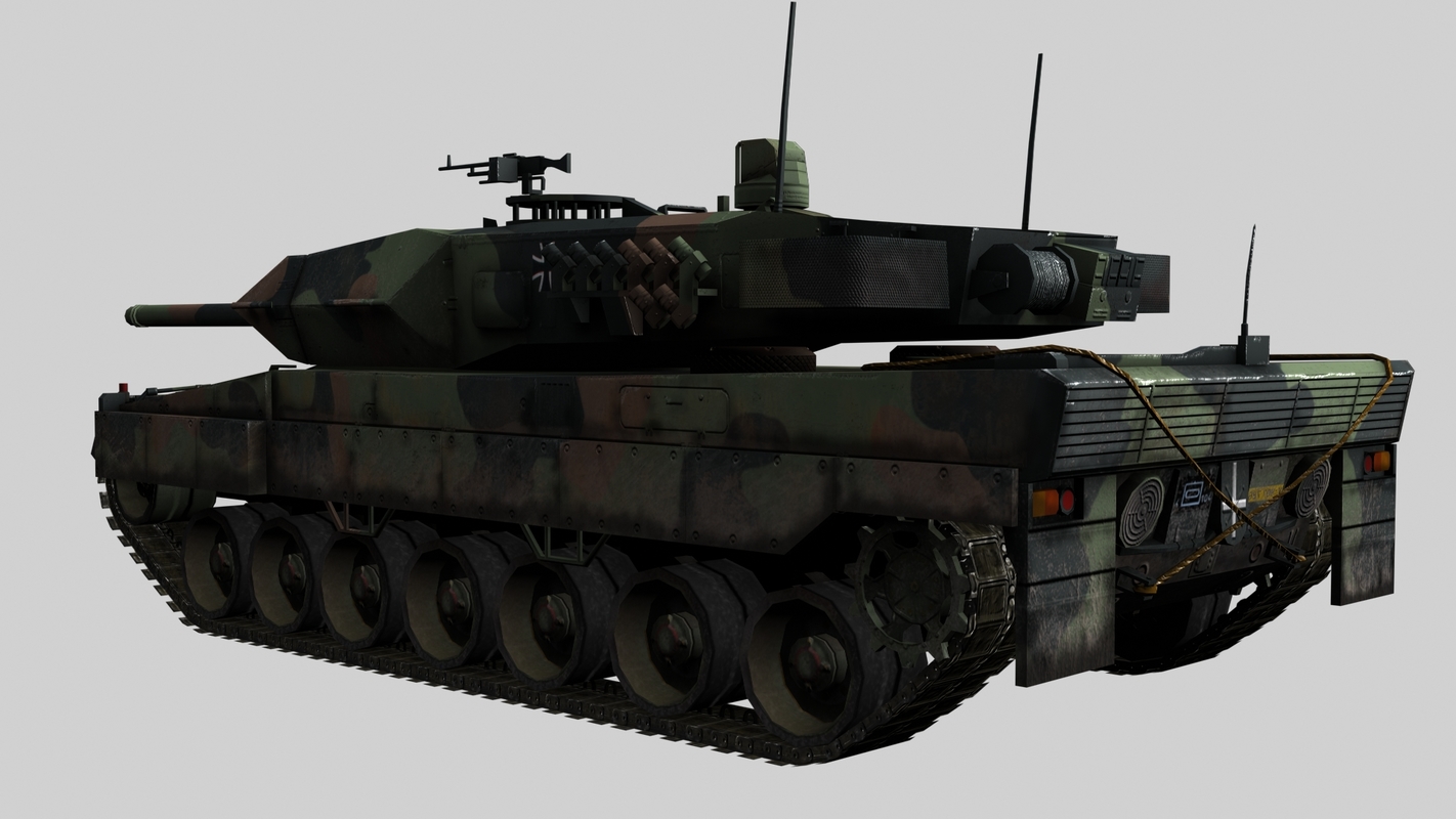 레오파드 L2A6 독일 육군 탱크 게임 준비 모델 3D 모델 - TurboSquid 632189