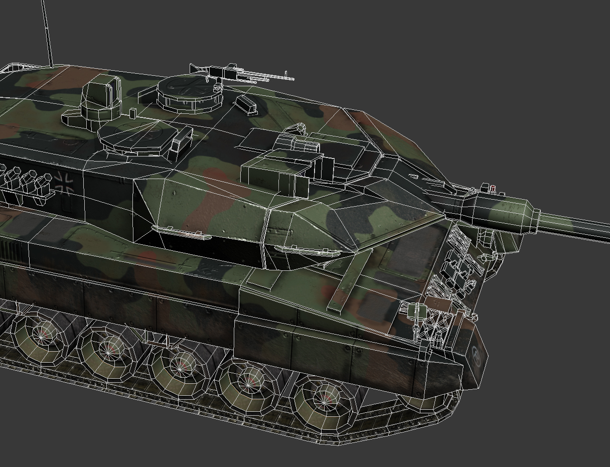 L2A6 Leopard德国陆军坦克游戏准备模型3D模型 - TurboSquid 632189