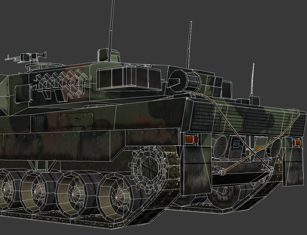 L2A6 Leopard德国陆军坦克游戏准备模型3D模型 - TurboSquid 632189