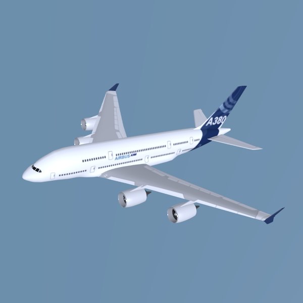 3d airbus a380 model