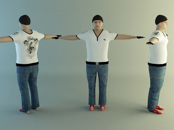 char character 3d max