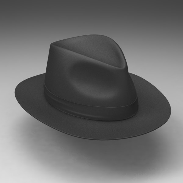 hat fedora 3d model