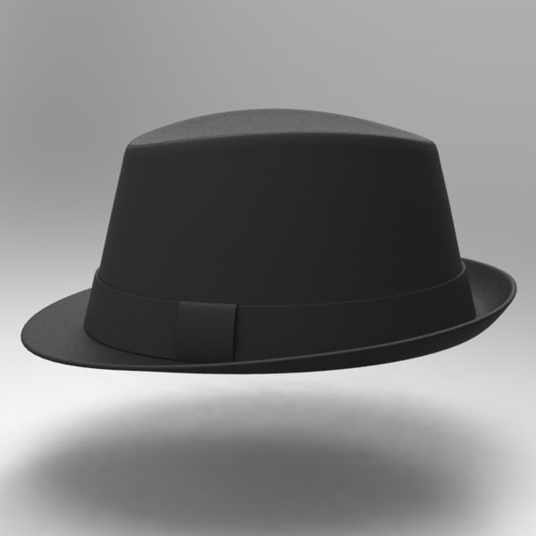 hat fedora 3d model