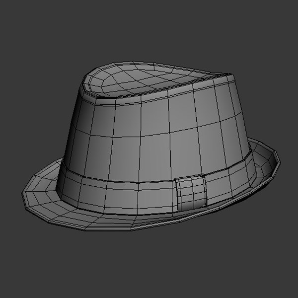hat fedora 3d model