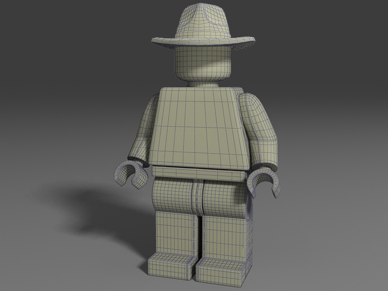 lego cowboy hat toy 3d 3ds