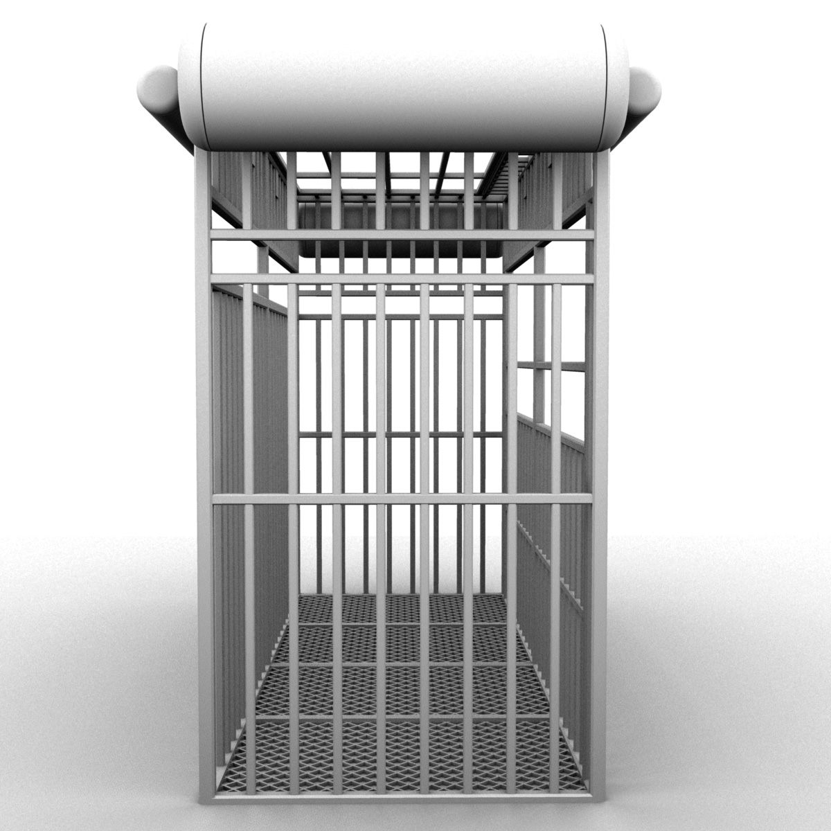 shark cage 3d model