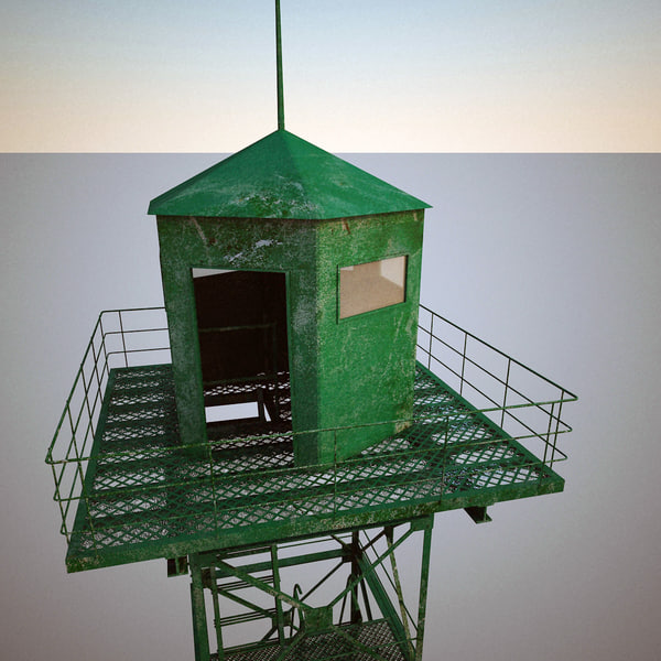 3d model guard towers
