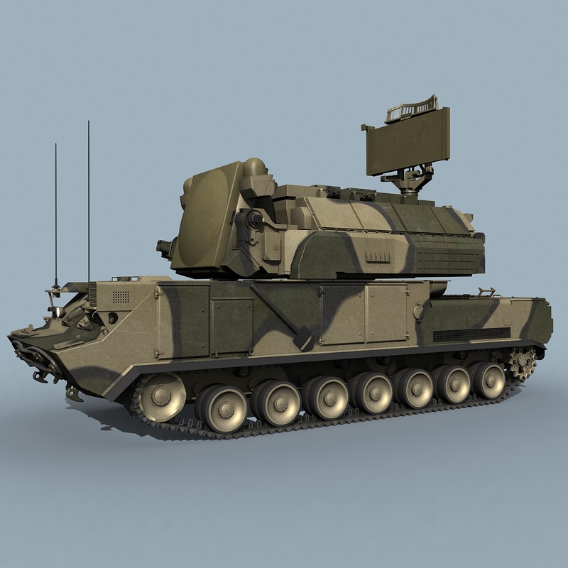russian tor-m2 sa-15 missiles 3d model