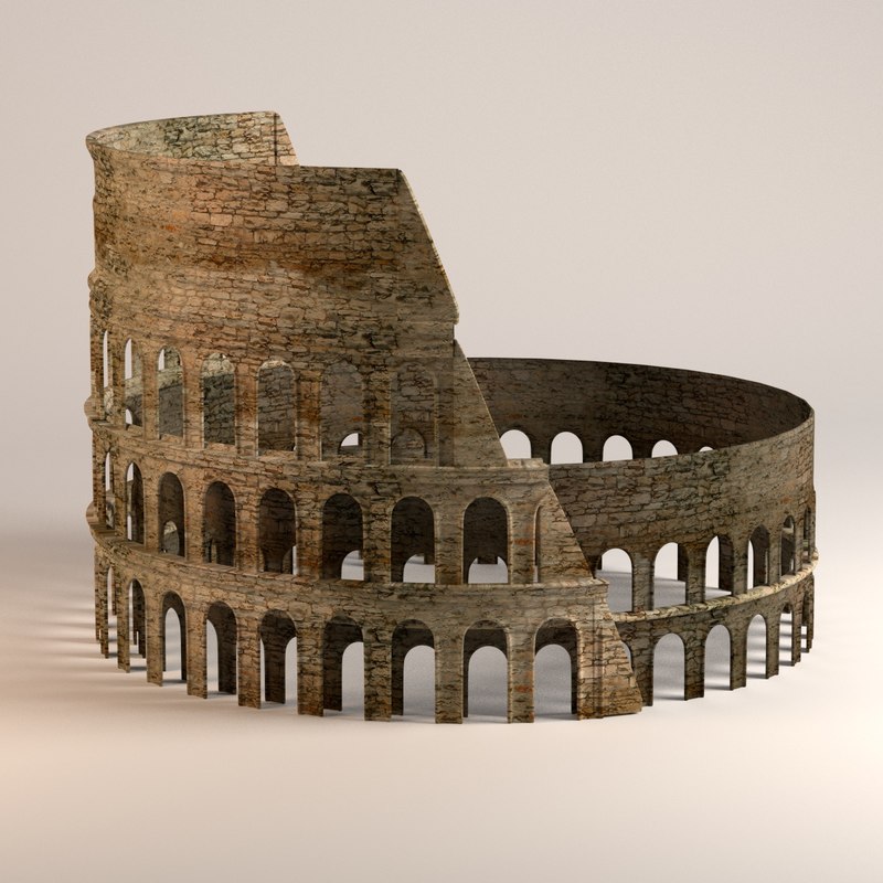 3d obj colosseum