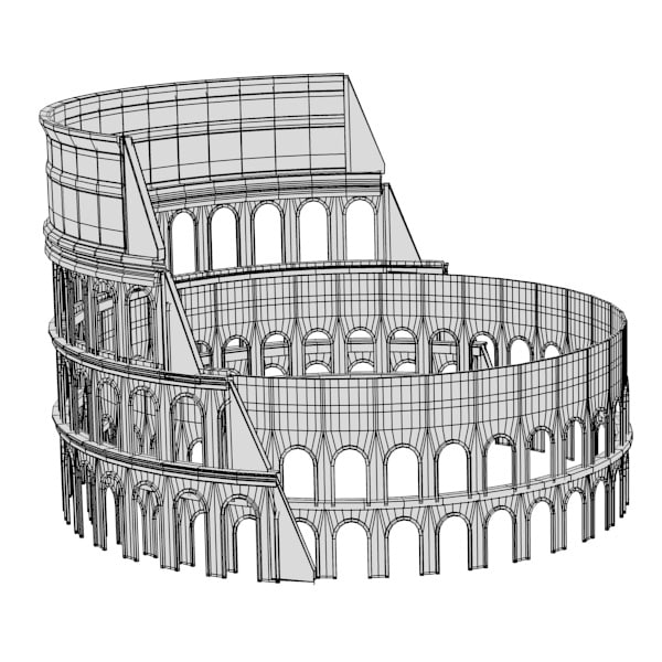 3d obj colosseum