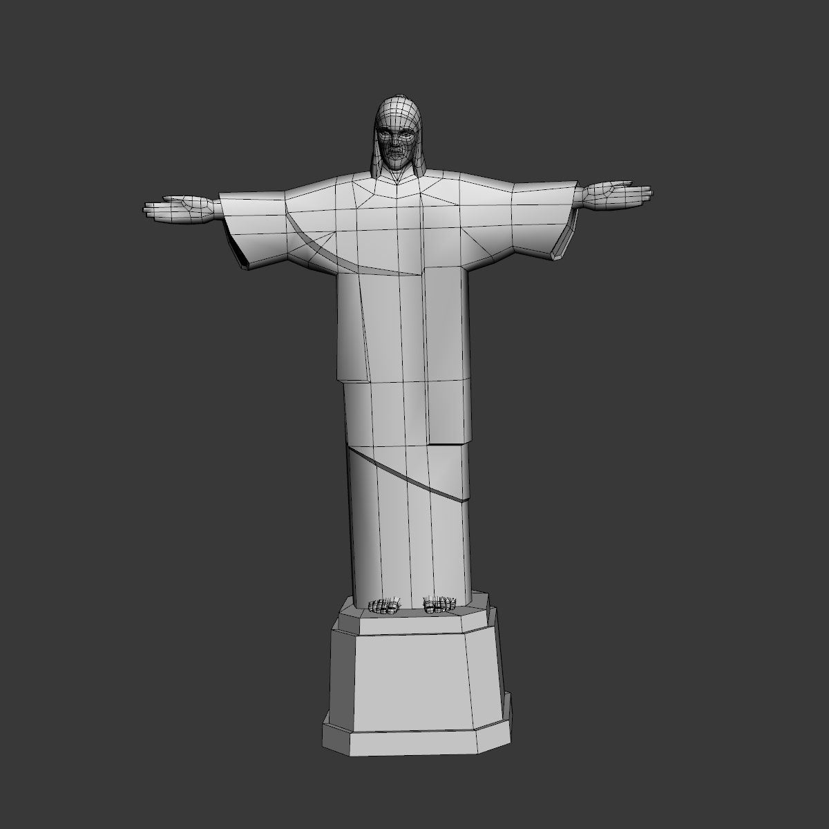 3d jesus statue model