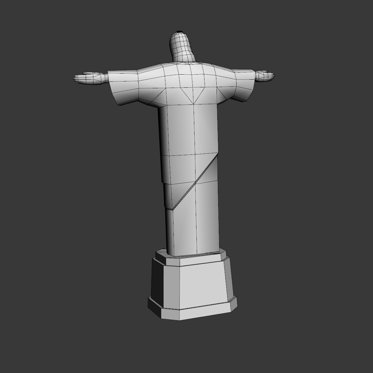 3d jesus statue model