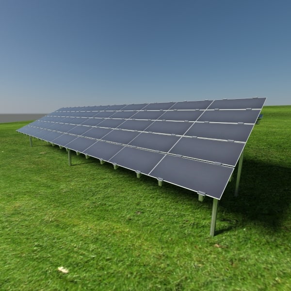 solar panel 3d model