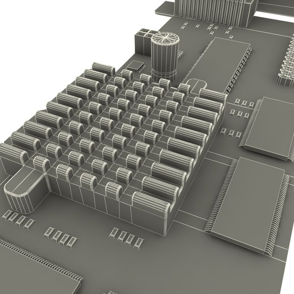 computer components v4 3d model