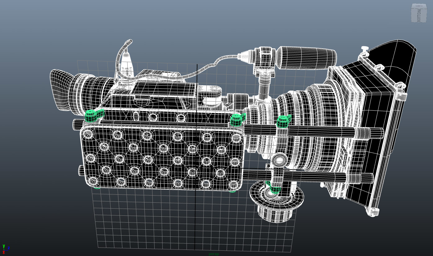 3d model of sony nex fs100