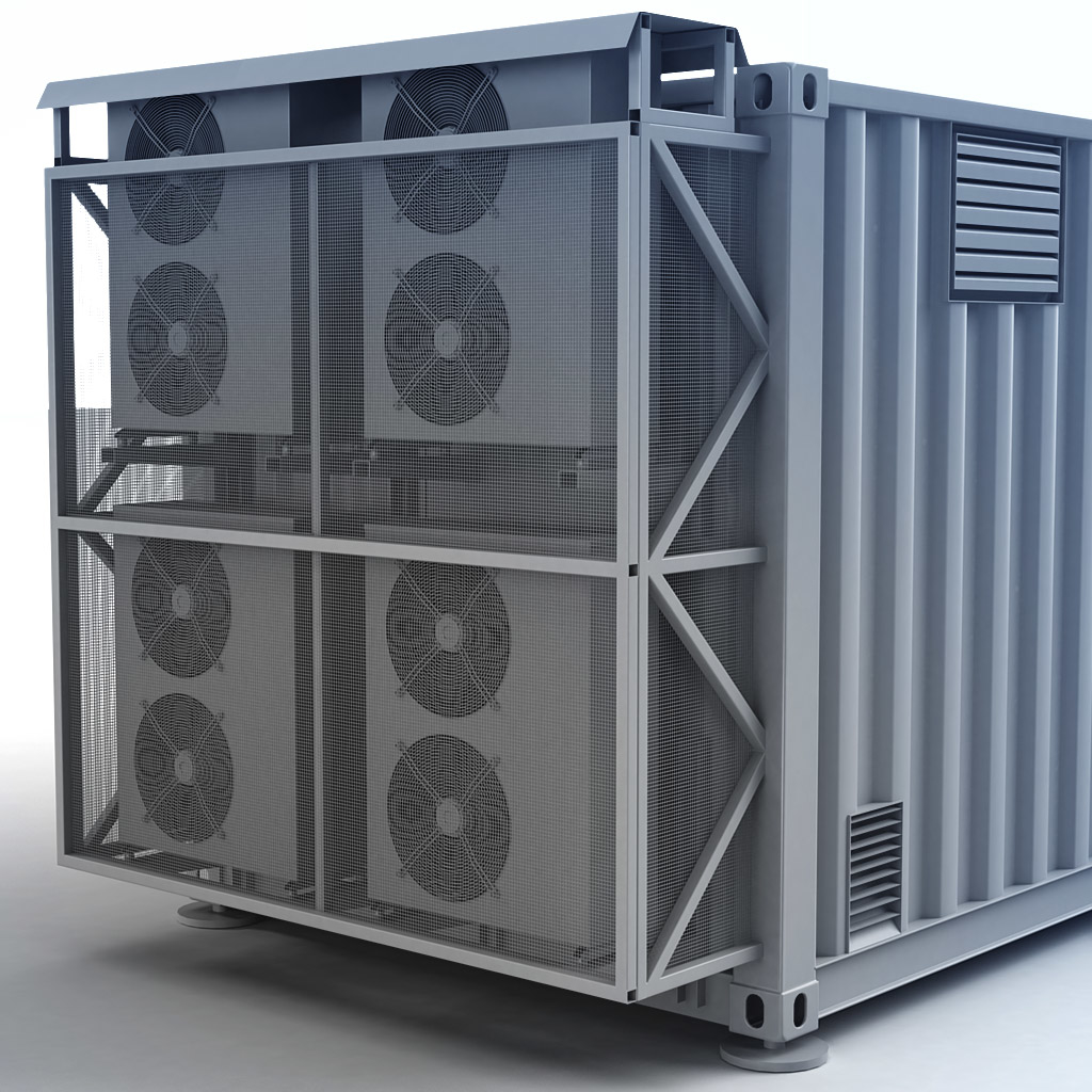 modular center data 3d model