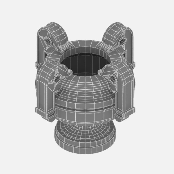 3d model decorative urns