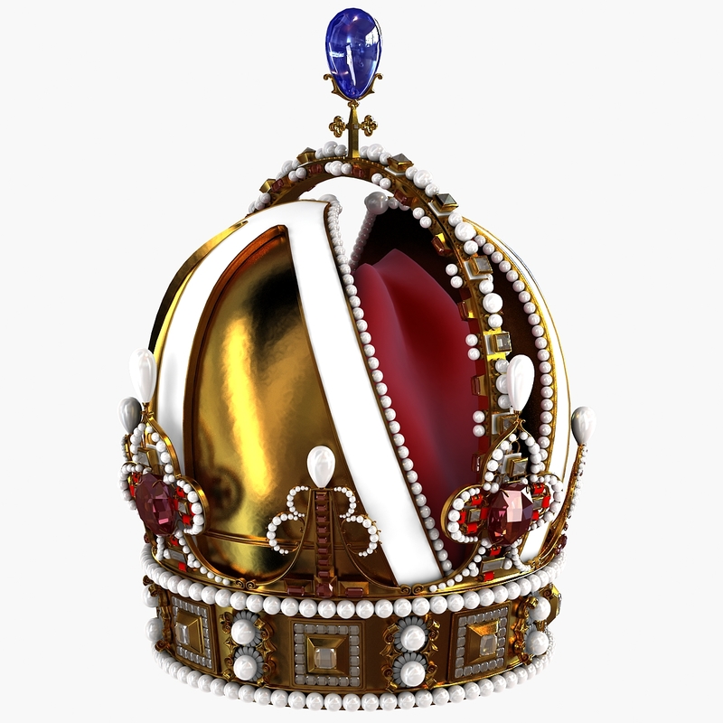 3d model realistic royal crown