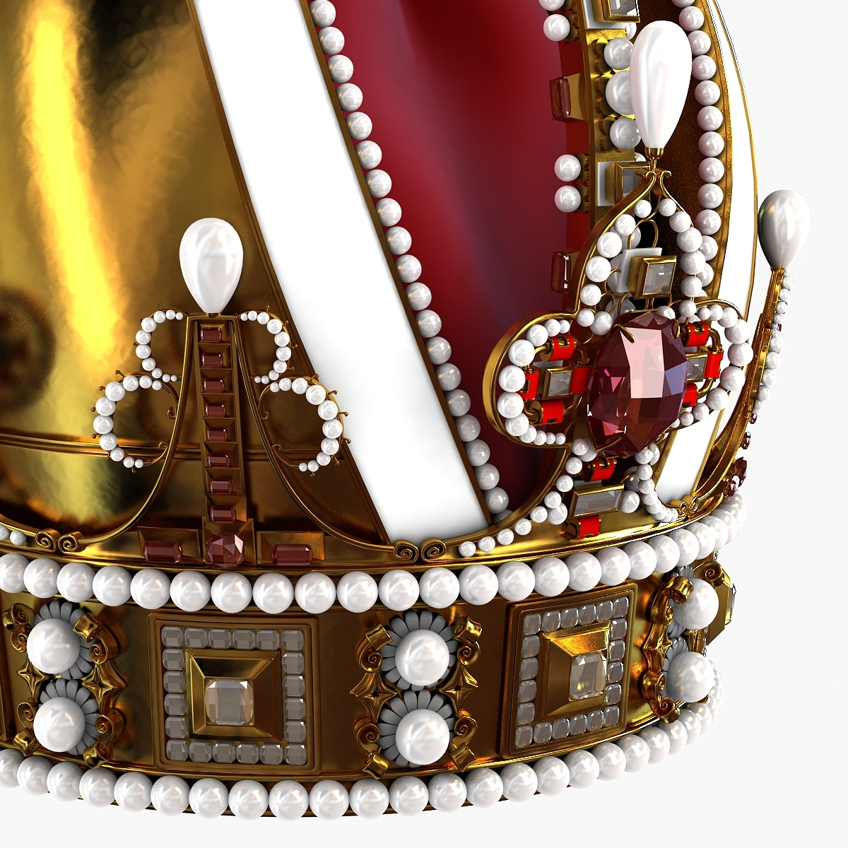 3d model realistic royal crown