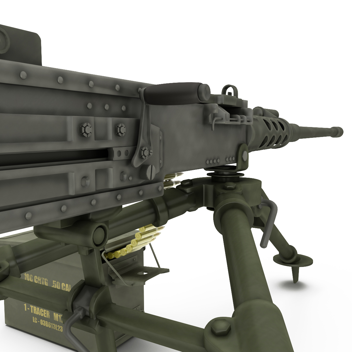 3d model of machine guns v1