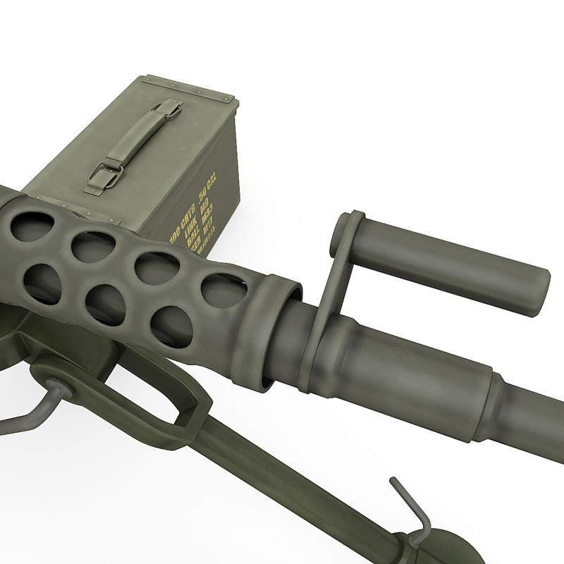 3d model of machine guns v1