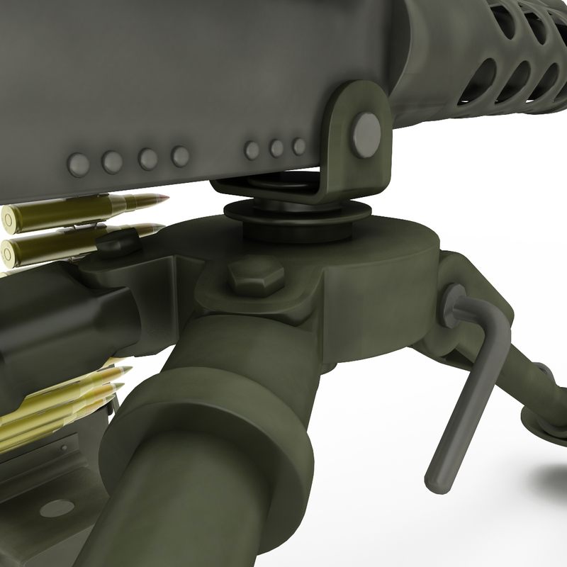 3d model of machine guns v1