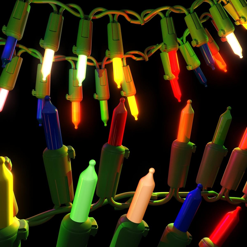christmas lights 3d model