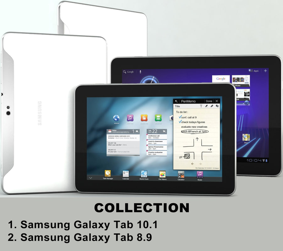 3d model samsung galaxy tab