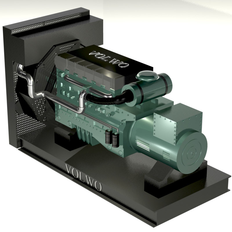 diesel generator 3d model