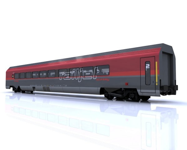 passenger train railjet 3ds