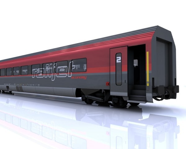 passenger train railjet 3ds