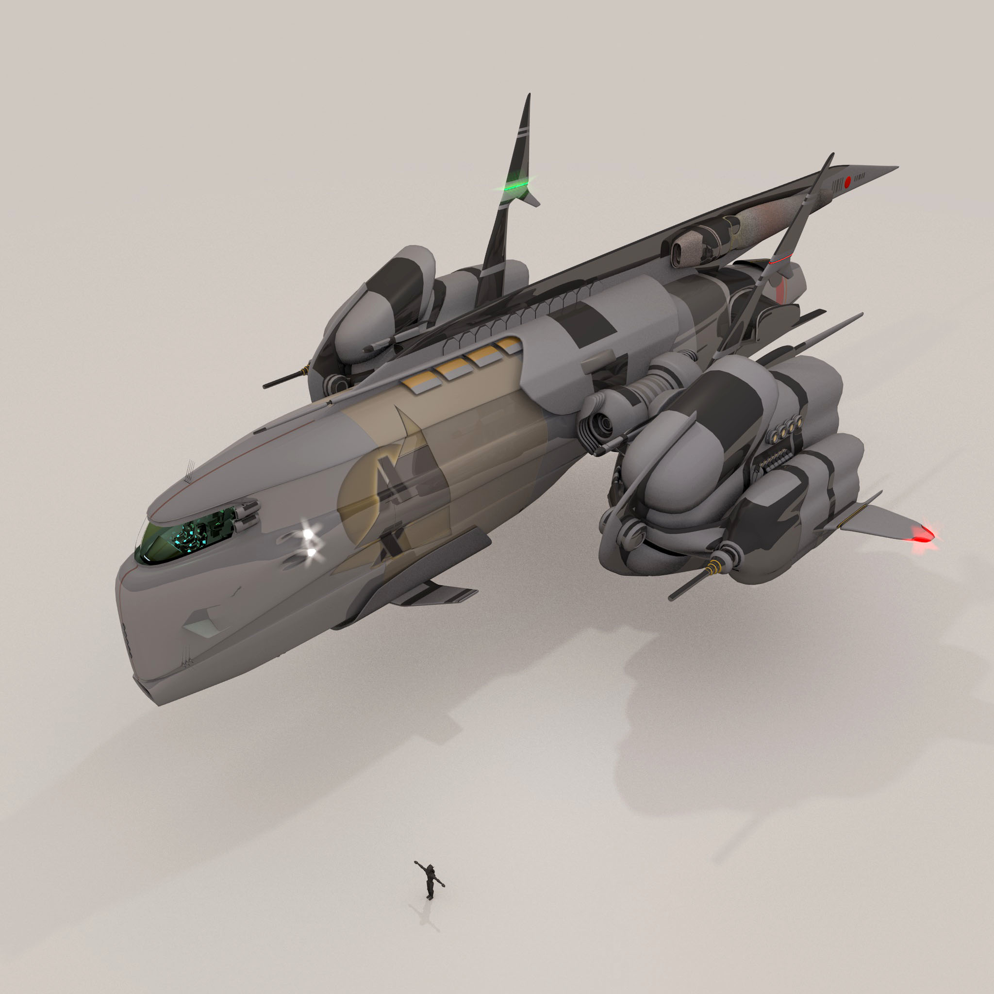 solar starship pheesun 3d blend