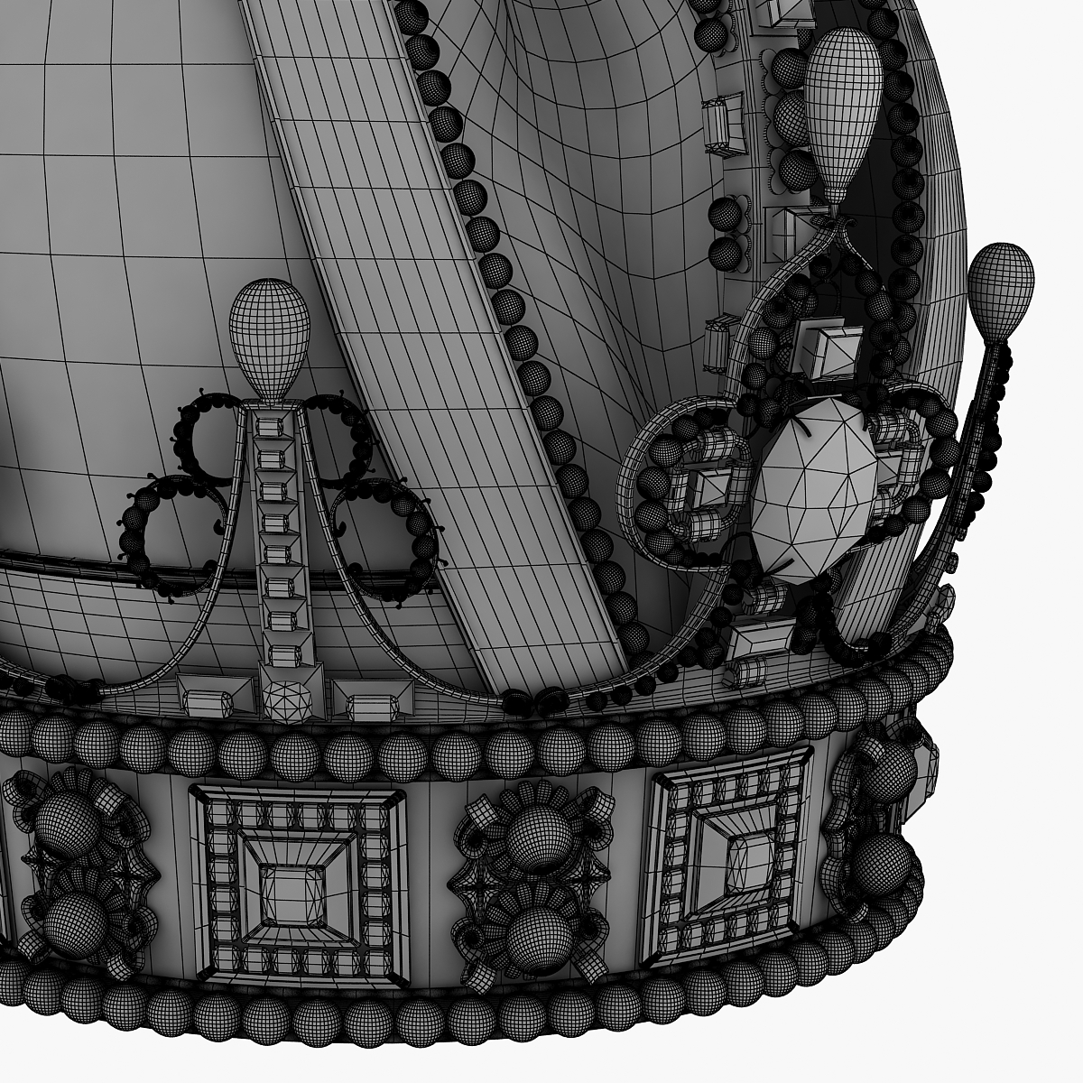 3d model realistic royal crown
