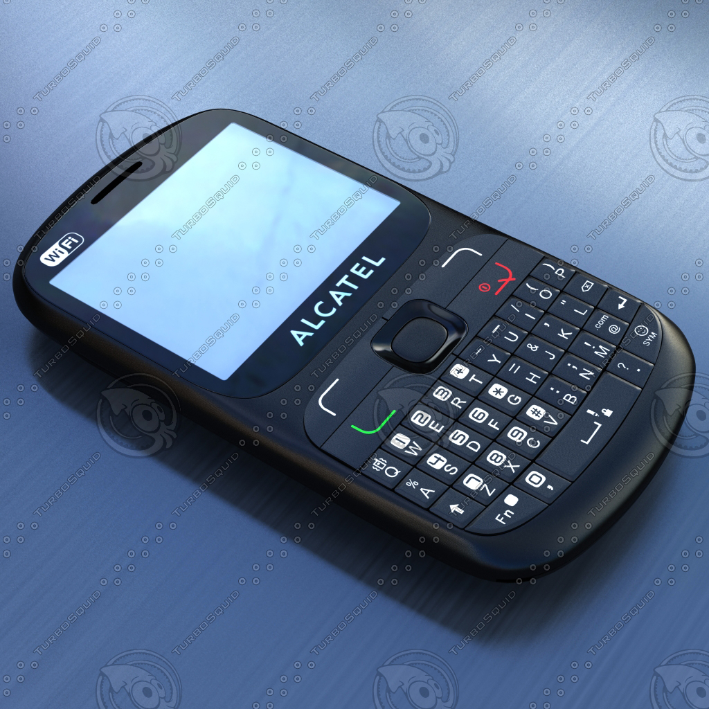 3d model alcatel ot-813 duos cell phone