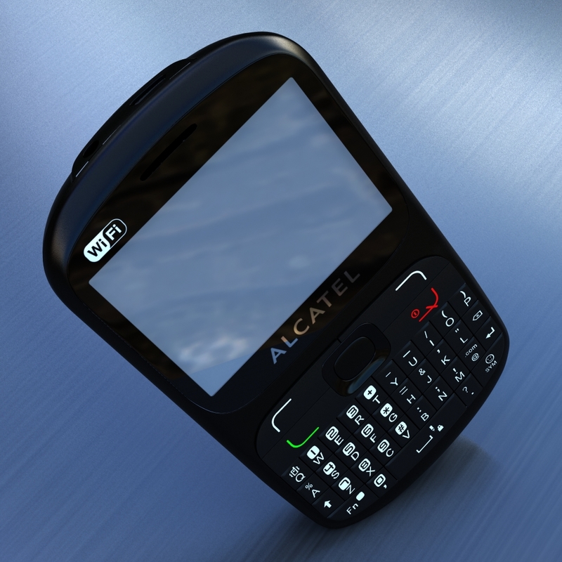 3d model alcatel ot-813 duos cell phone
