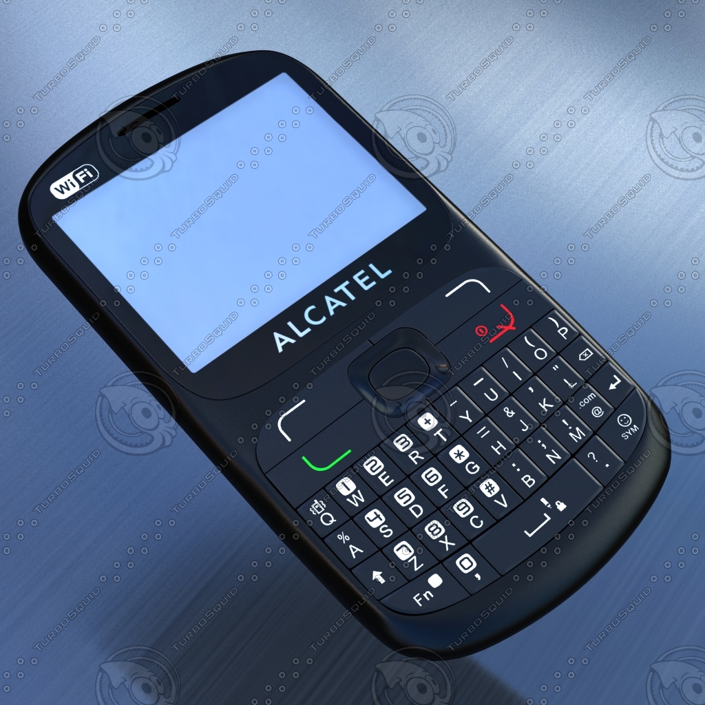 3d model alcatel ot-813 duos cell phone