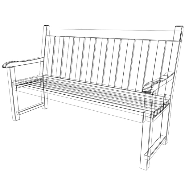 3d model benches v2