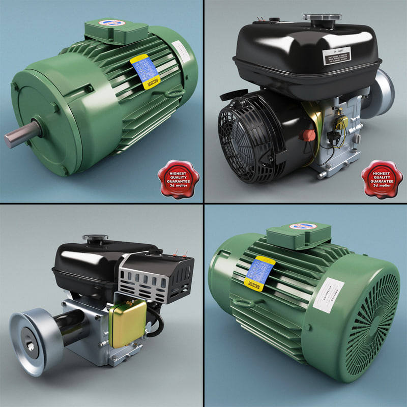 3d model of electric motors