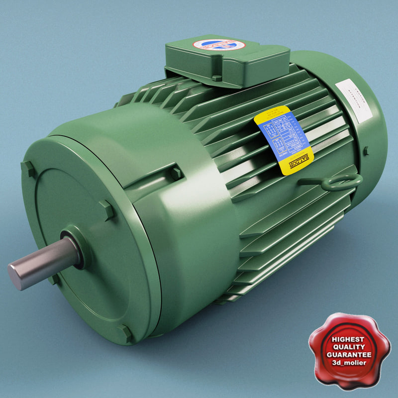 3d model of electric motors