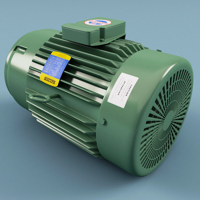 3d model of electric motors