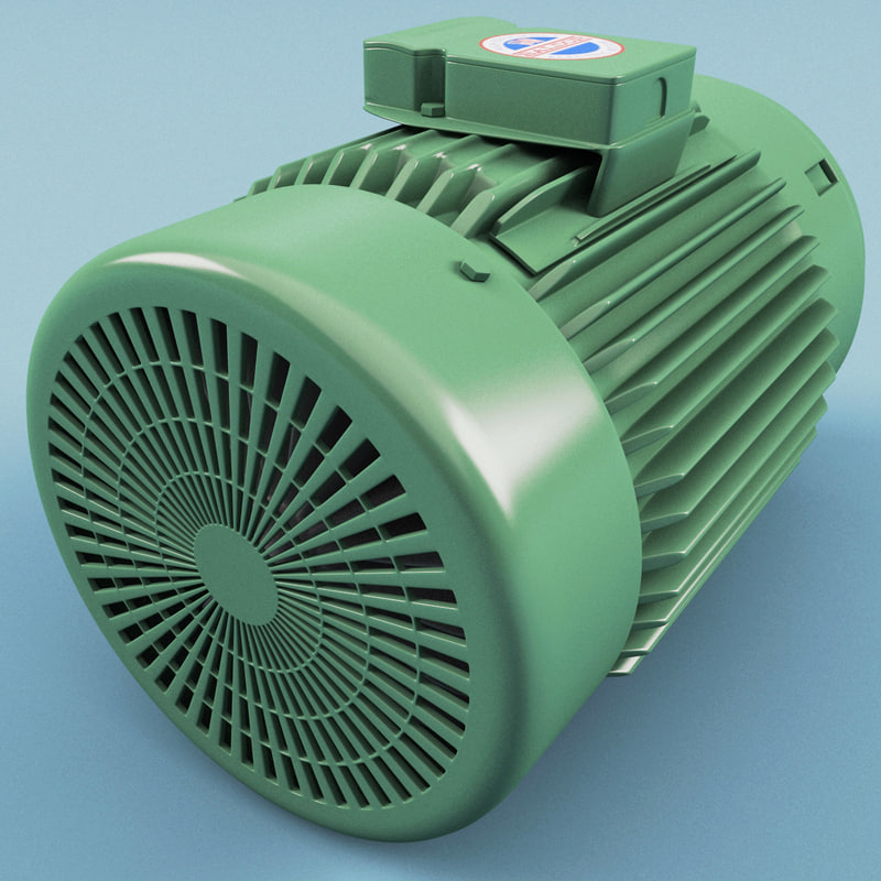 3d model of electric motors