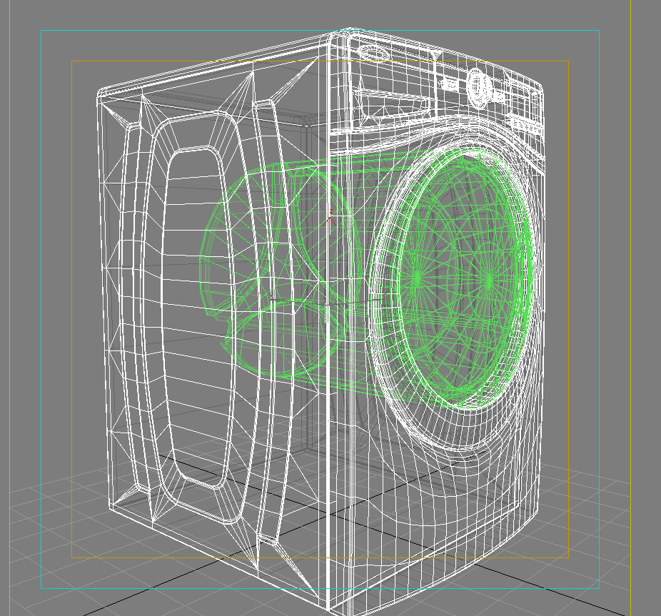 washing machine 3d max