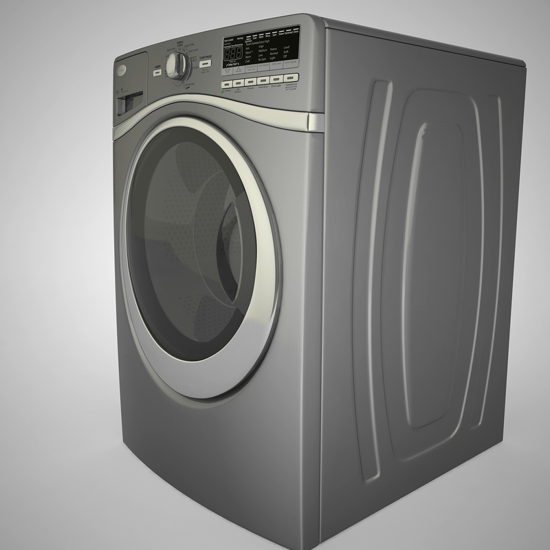 washing machine 3d max