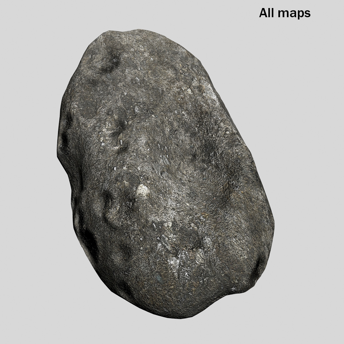 asteroid planetoid 3d model
