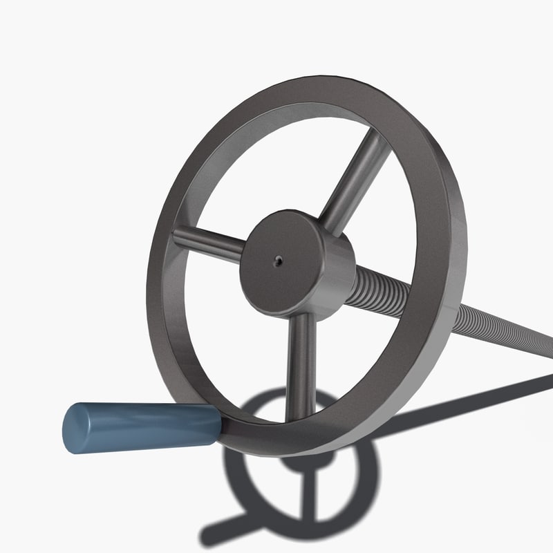 threaded crank 3d model